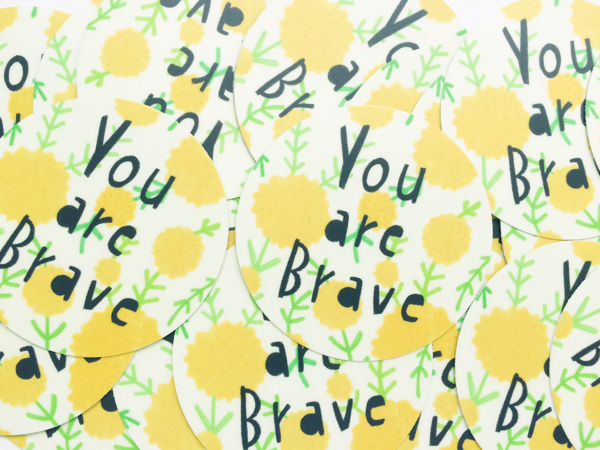 You Are Brave Vinyl Sticker – Honeyberry Studios